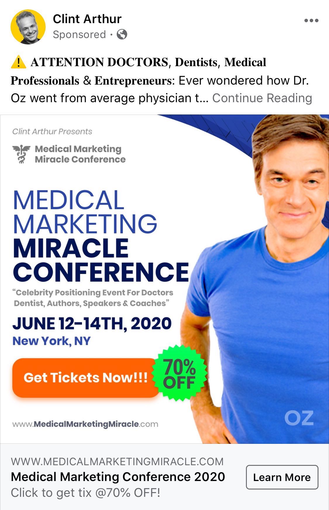 Clint Arthur - Medical marketing conference - Ad Angles