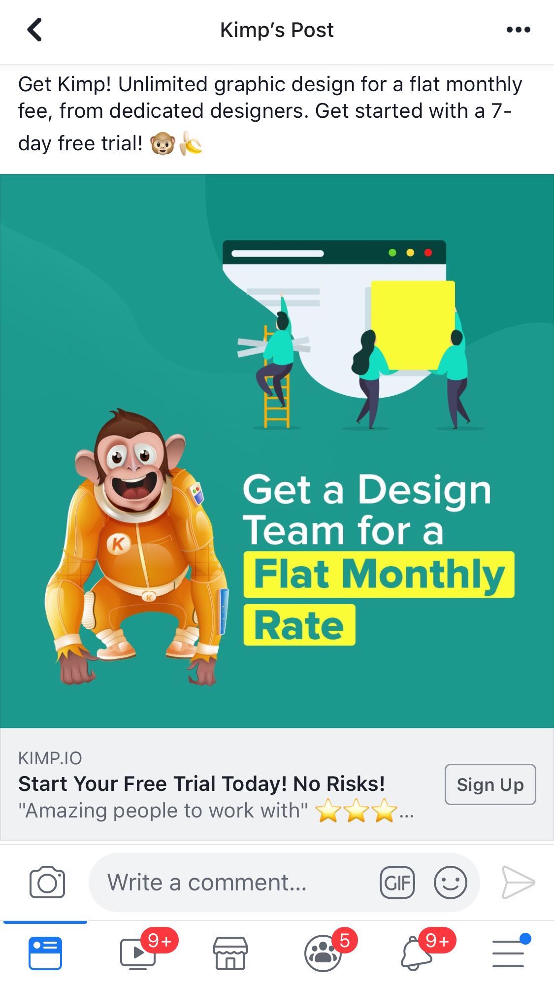 Kimp - Graphic Design - Ad Angles