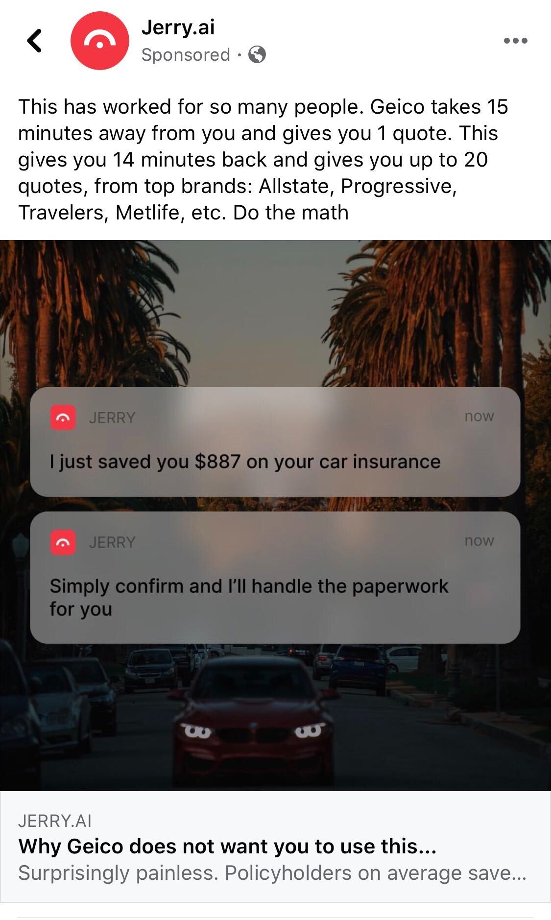 Jerry.ai - Car Insurance - Ad Angles