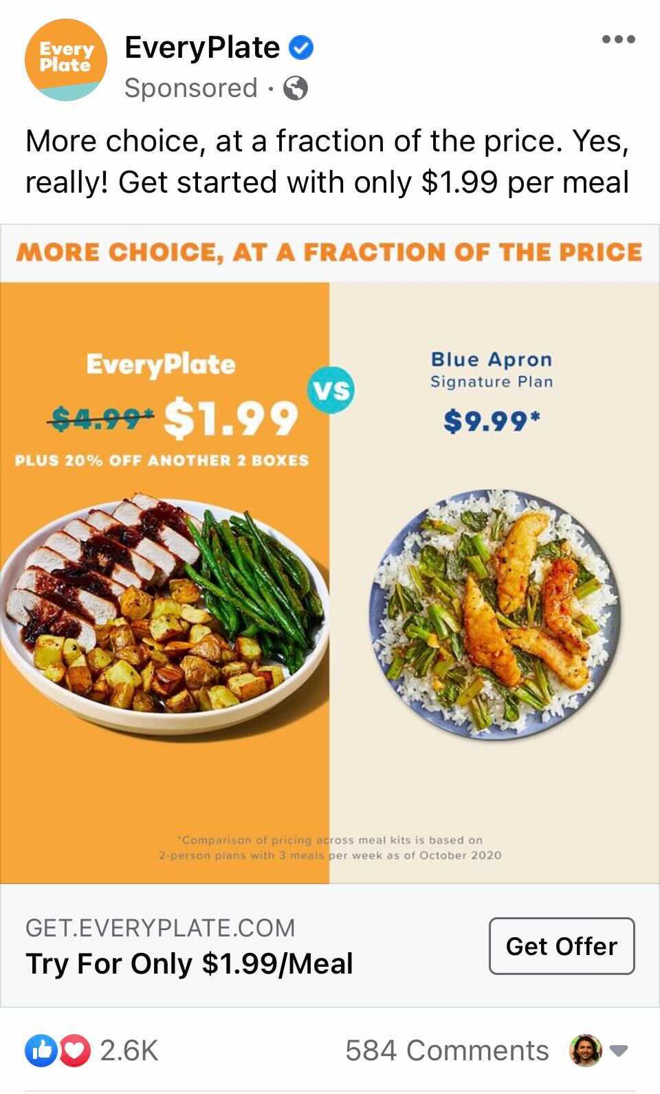EveryPlate - Food Meal Subscription - Ad Angles