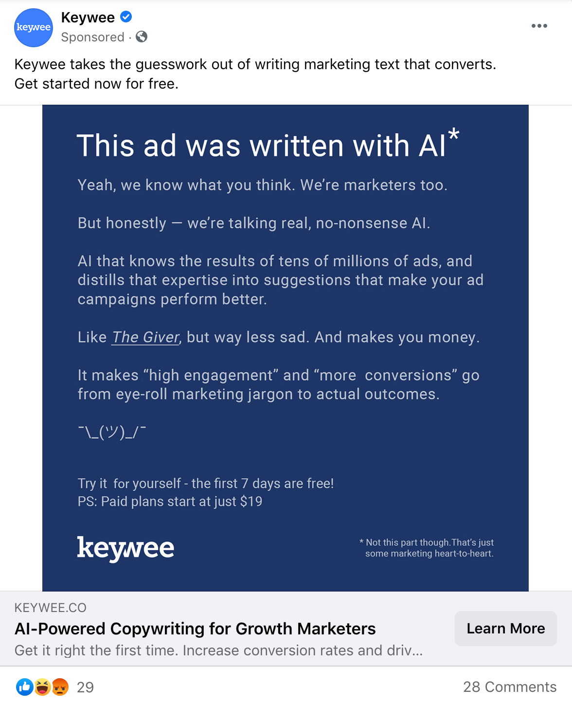 Keywee - SaaS - Ad Angles