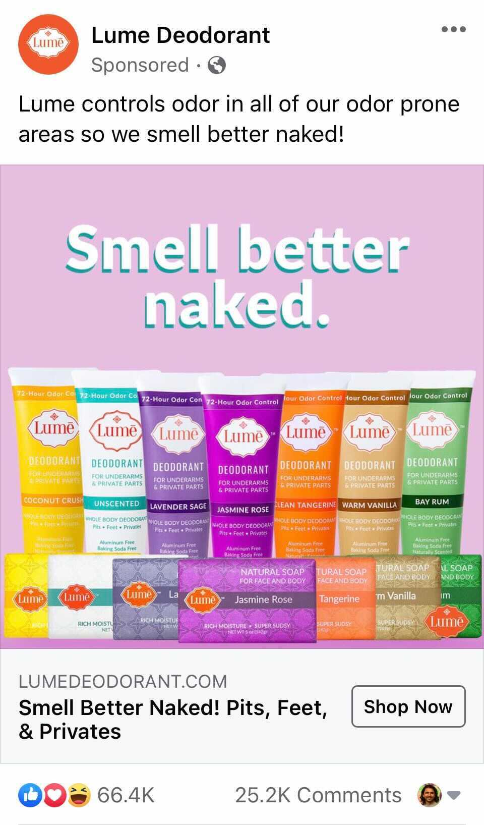 Lume Deodorant - E-commerce - Ad Angles