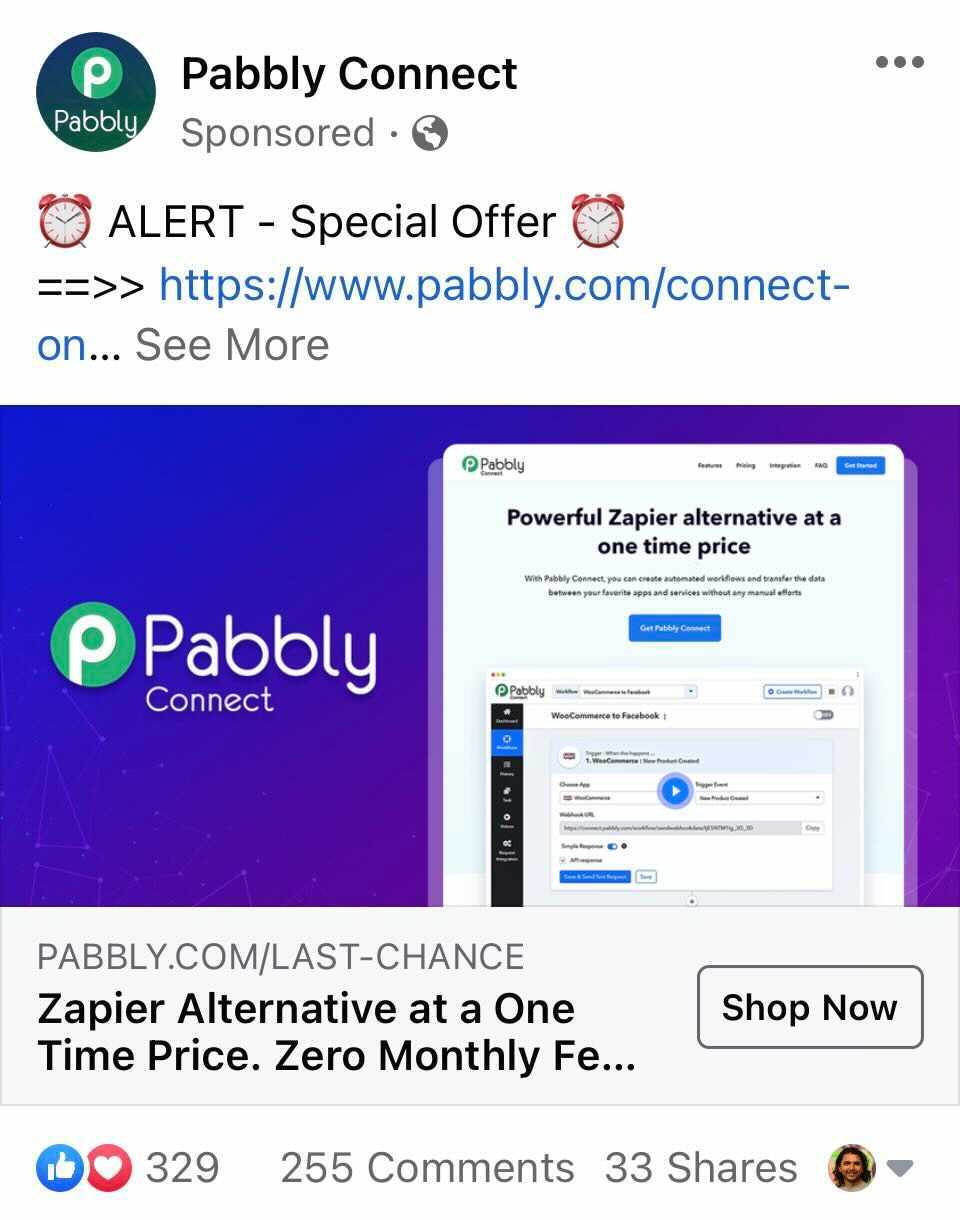 Pabbly Connect - SaaS - Automation Tool - Ad Angles