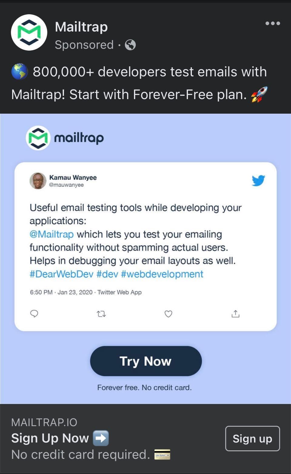 Mailtrap-Mail Testing For Developers - Ad Angles